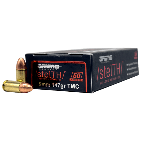 9mm – Ammo Inc. Stelth 147 Grain TMC – 50 Rounds