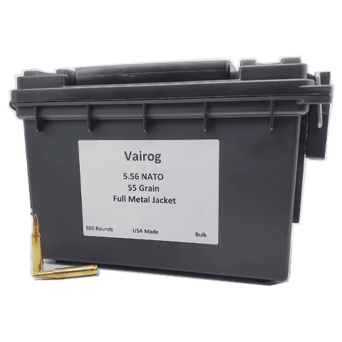 5.56 NATO – Vairog 55 Grain Full Metal Jacket – 500 Rounds