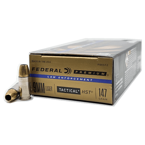 9mm – Federal HST LE 147 Grain Jacketed Hollow Point P9HST2