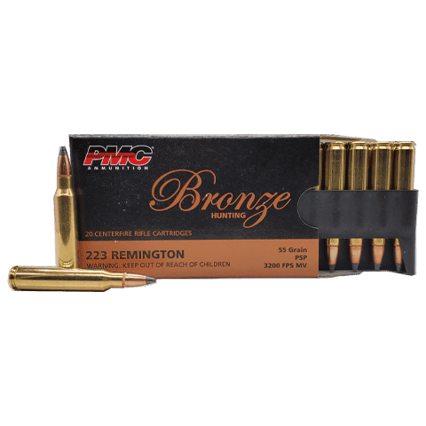 223 Rem – PMC Bronze 55 Grain Soft Point – 20 Rounds