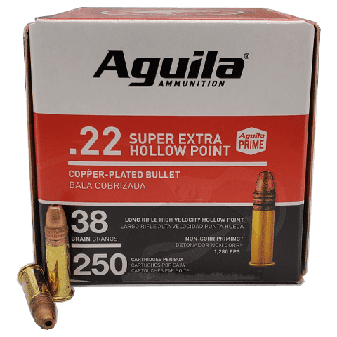 22 Long Rifle – Aguila Super Extra 38 Grain CPHP