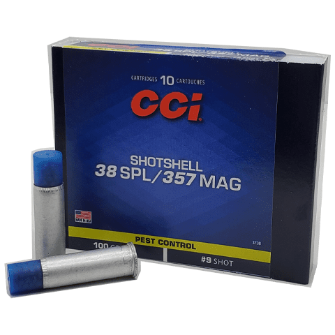 38 SPL / 357 Mag – CCI #9 Lead Shotshell Aluminum – 10 Rounds
