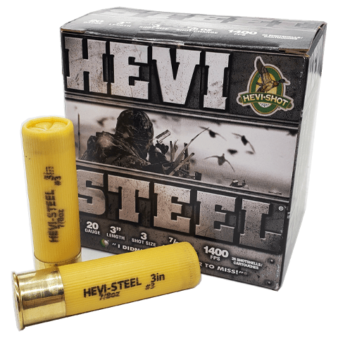 20 Gauge – Hevi-Shot 3″ Hevi-Steel #3 Shot