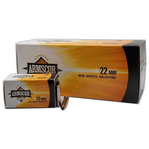 22 Magnum – Armscor 40 Grain Jacketed Hollow Point – 500 Rounds