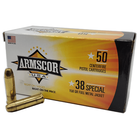 38 Special – Armscor USA 158 Grain Full Metal Jacket