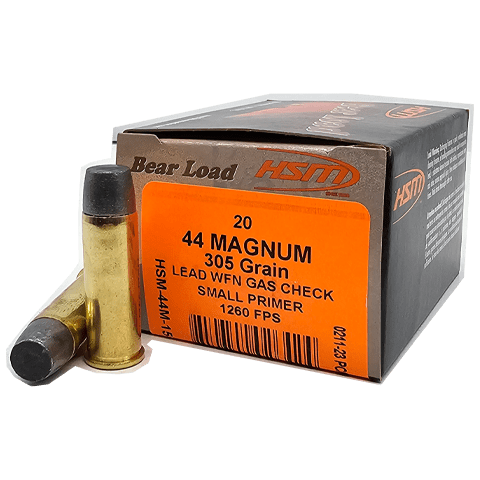 44 Mag – HSM Bear Load 305 Grain 20 Rounds