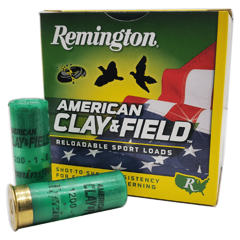 12 Gauge – Remington 1 oz #8 Lead Shot 2-3/4″ Plastic Hull – 25 Rounds