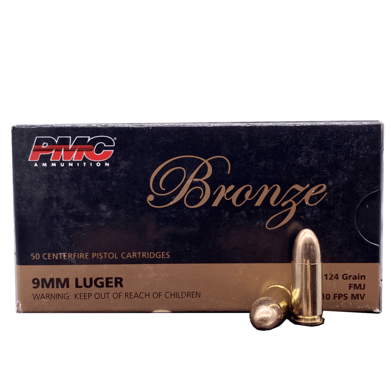 9mm – PMC Bronze 124 Grain Full Metal Jacket