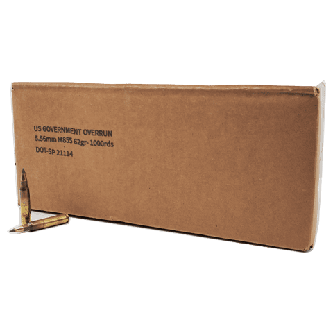 5.56 NATO – U.S. Military Surplus XM855 Green Tip – 1000 Rounds