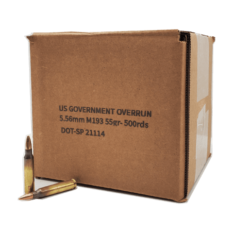 5.56 NATO – U.S. Military XM193 Full Metal Jacket – 500 Rounds