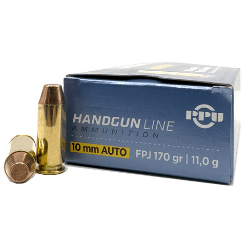 10mm – PPU Handgun Line 170 Grain FPJ – 50 Rounds