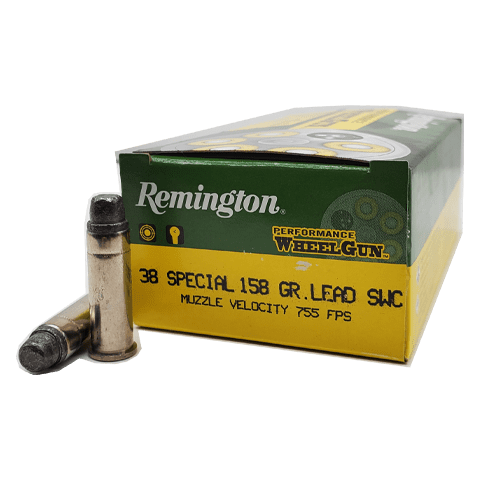 38 Special – Remington 158 Grain Lead Semi Wad Cutter – 50 Rounds