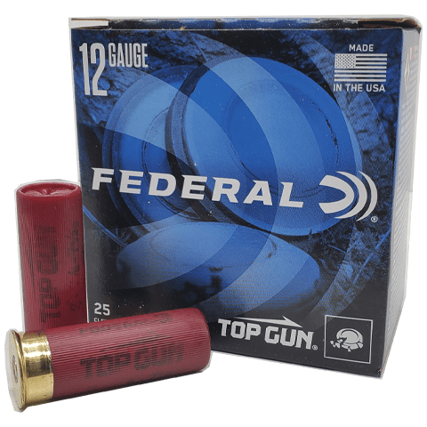 12 Gauge – Federal 2-3/4″ Top Gun #7.5 Shot – 25 Rounds