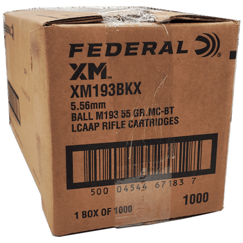 5.56 NATO – Federal XM193 55 Grain FMJ