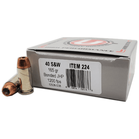 40 S&W – Underwood 165 Grain Bonded JHP