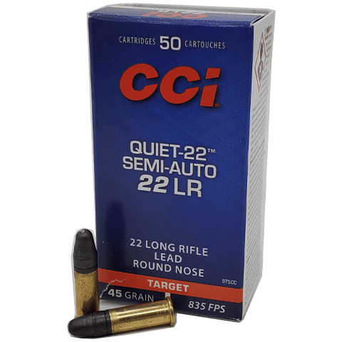 22 Long Rifle – CCI Quiet 45 Grain Semi-Auto 50 Rd. Box