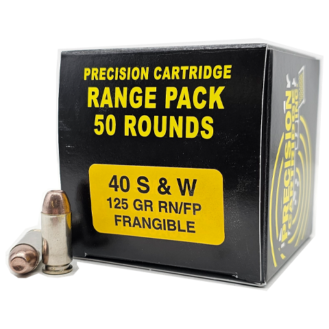 40 S&W – Precision Cartridge inc. 125 Gr. 50 Rounds