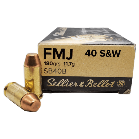 40 S&W – Sellier & Bellot 180 Grain FMJ – 50 Rounds