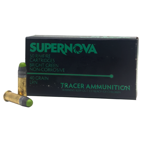 22 Long Rifle – Supernova 40 Grain Green Tracer – 50 Rounds